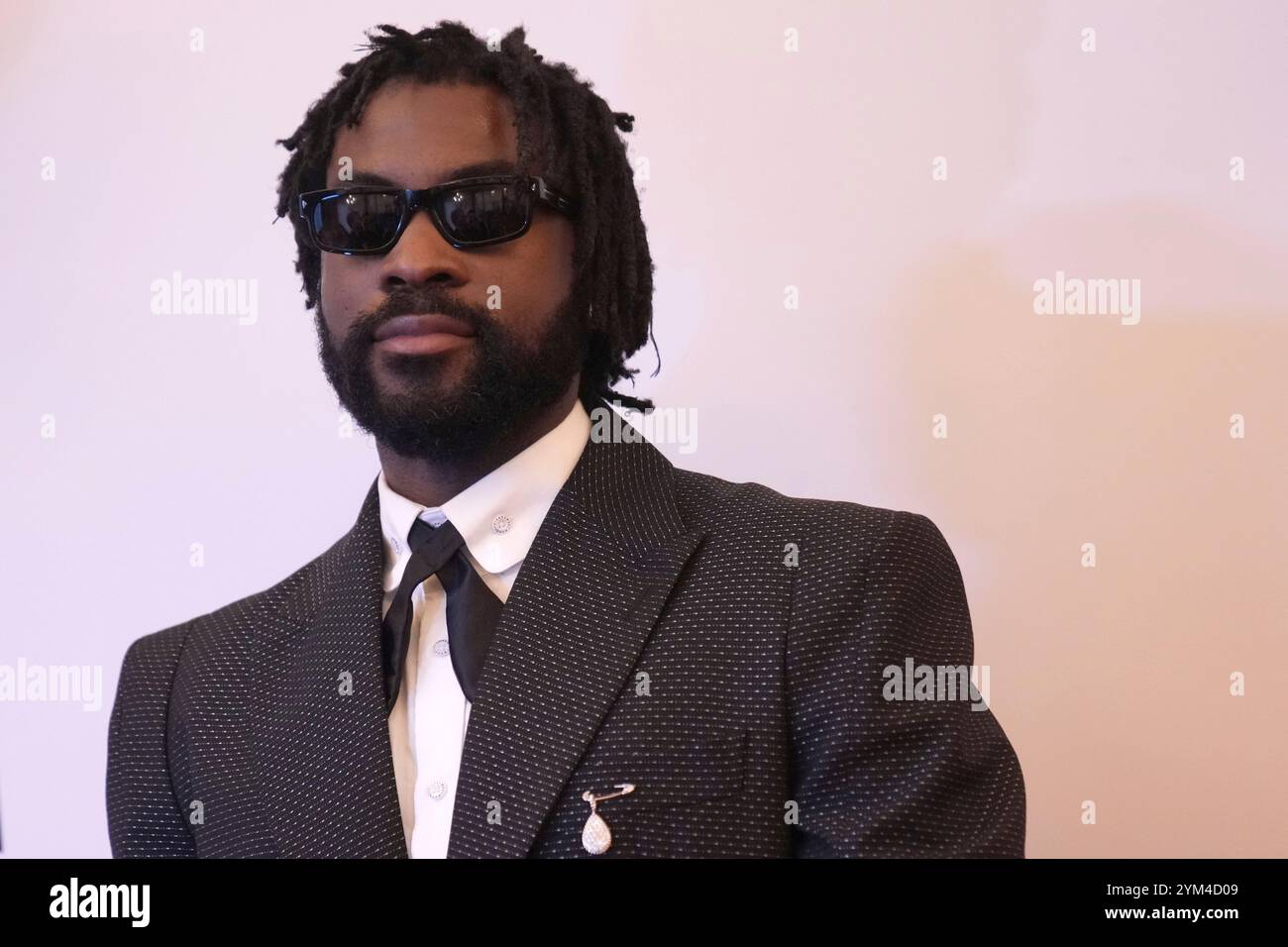 Belgian-Congolese rapper Damso poses for photographers upon arrival at ...