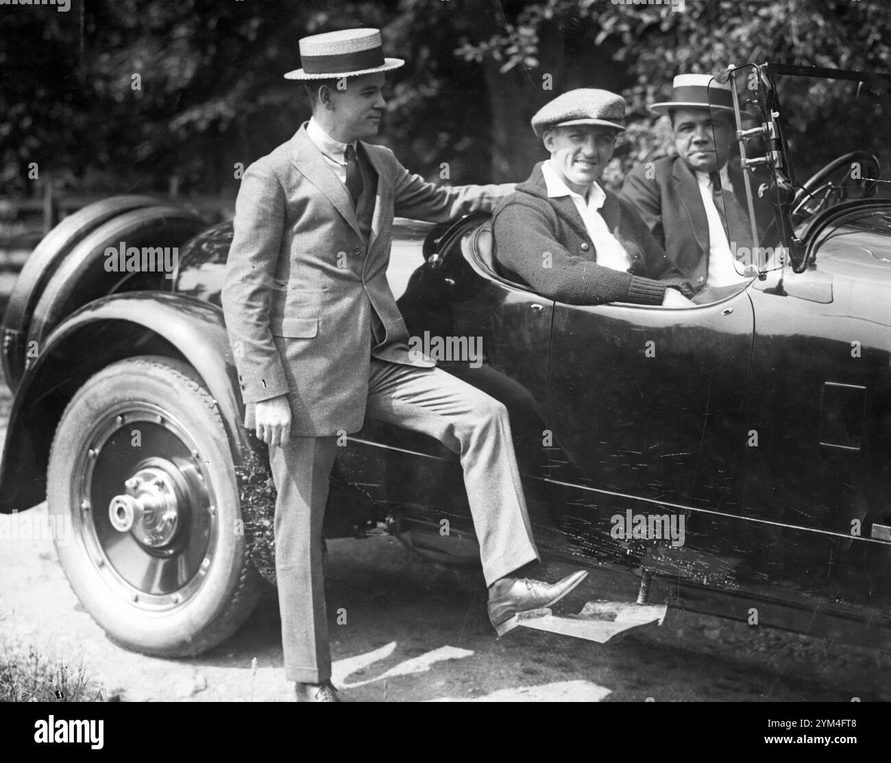 Baseball legend Babe Ruth, boxer Georges Carpentier in a classic ...