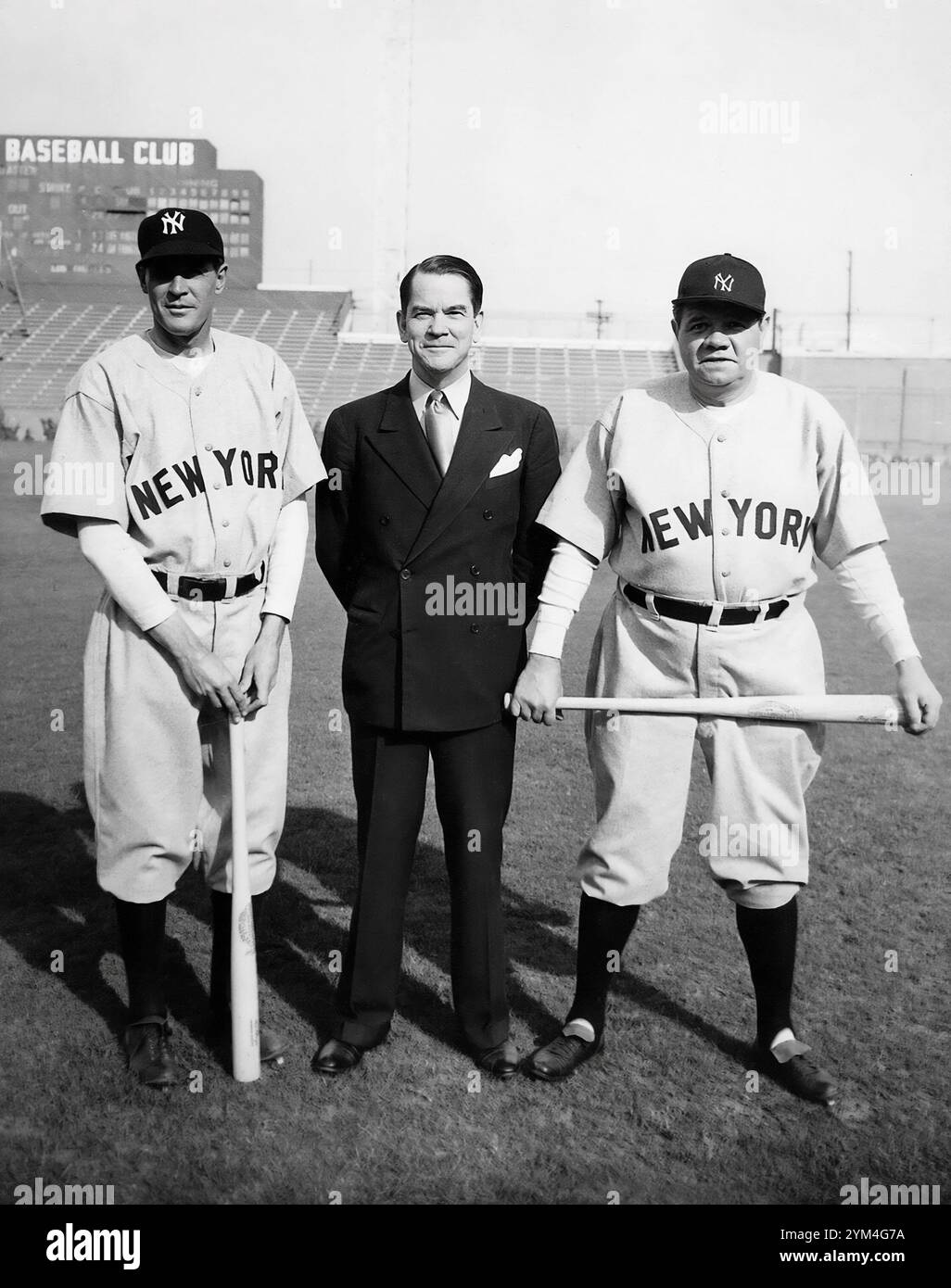 Bob Meusel, Christy Walsh and Babe Ruth - "The Pride of the Yankees ...