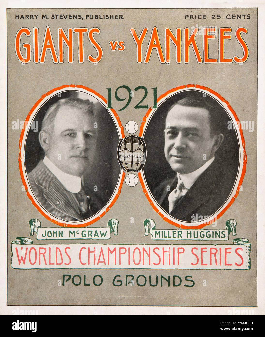 New York Giants vs New York Yankees World Series Program, Baseball 1921 - Miller Huggins and ...