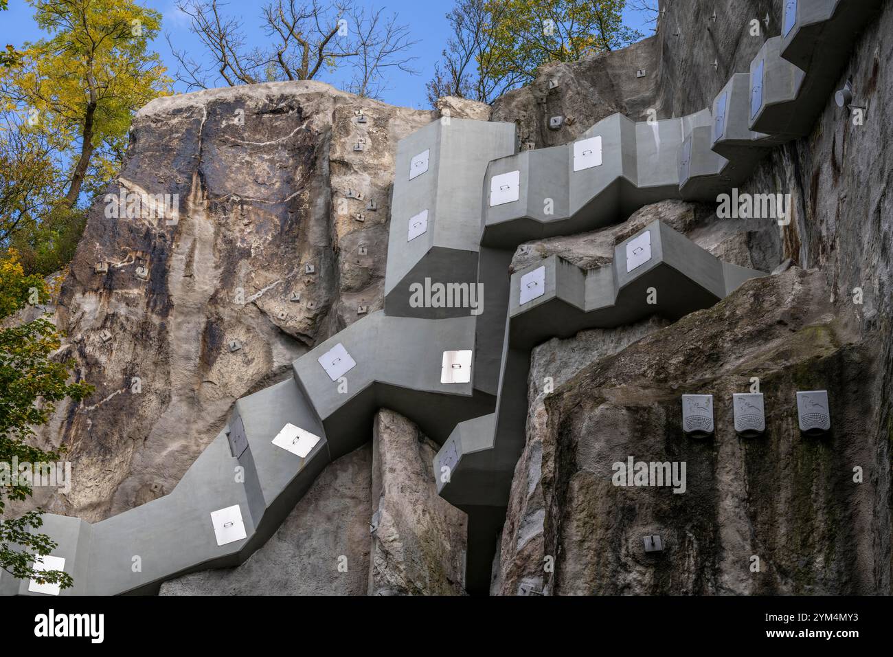 Safety system consisting of rock nails, rock anchors and free-play ...