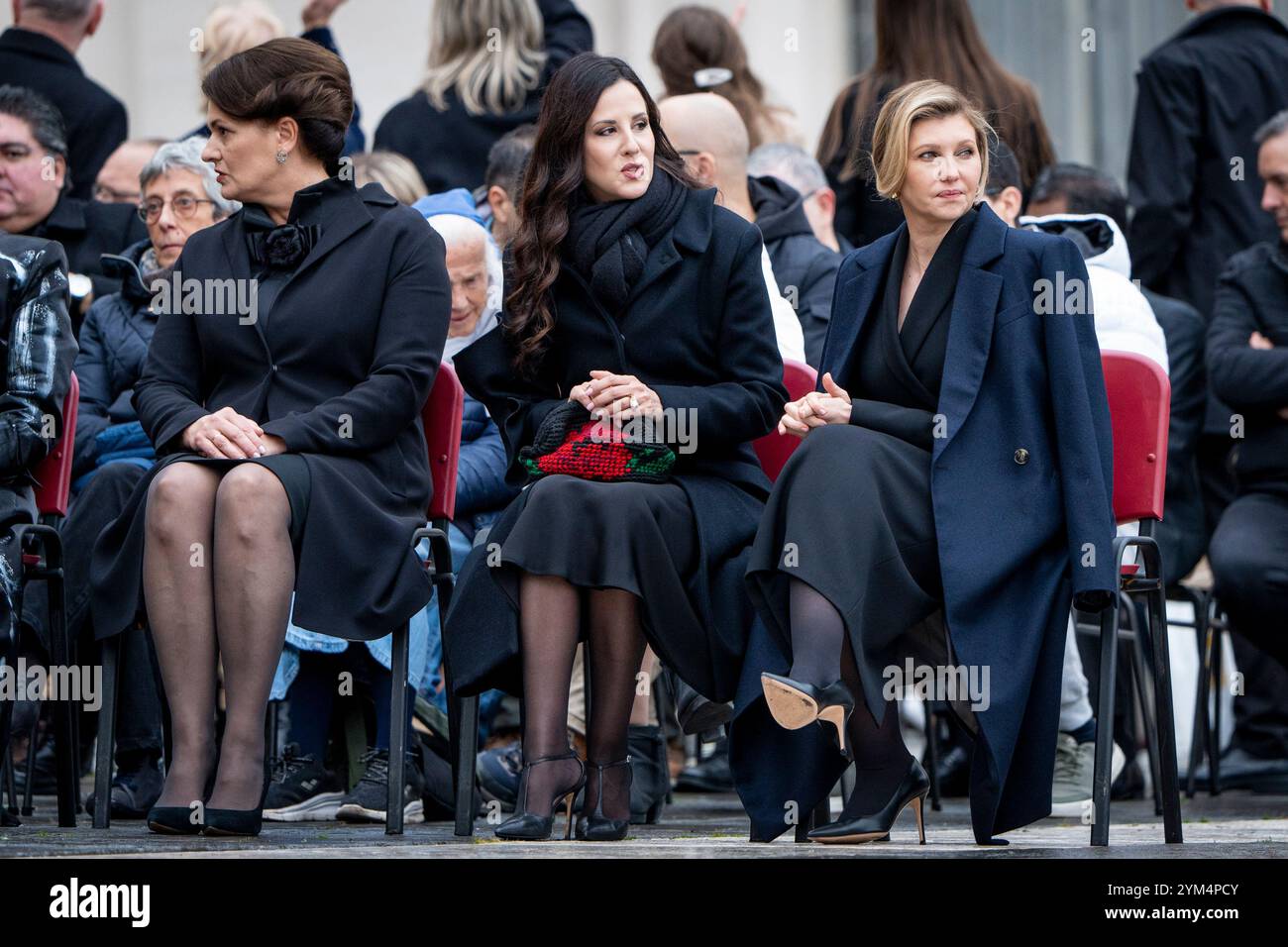 Vatican City, Vatican. 20th Nov, 2024. The First Ladies of Lithuania's ...