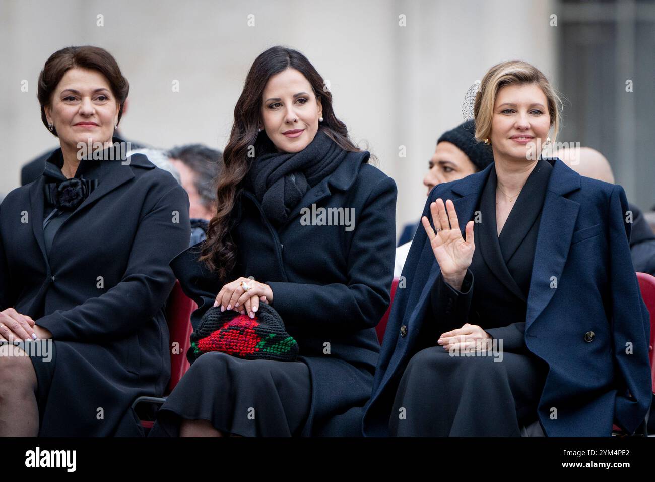 Vatican City, Vatican. 20th Nov, 2024. The First Ladies of Lithuania's ...