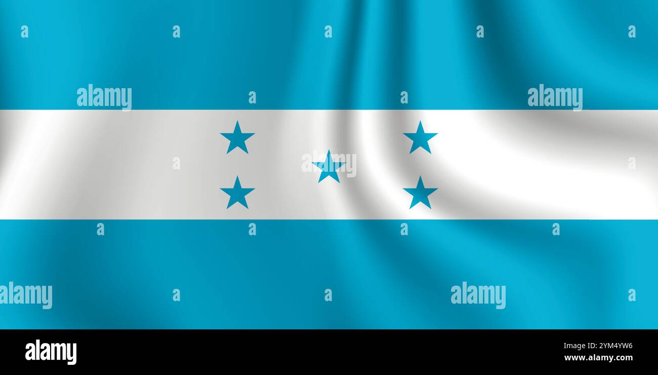 Flag of Honduras. National symbol in official colors. Template icon ...