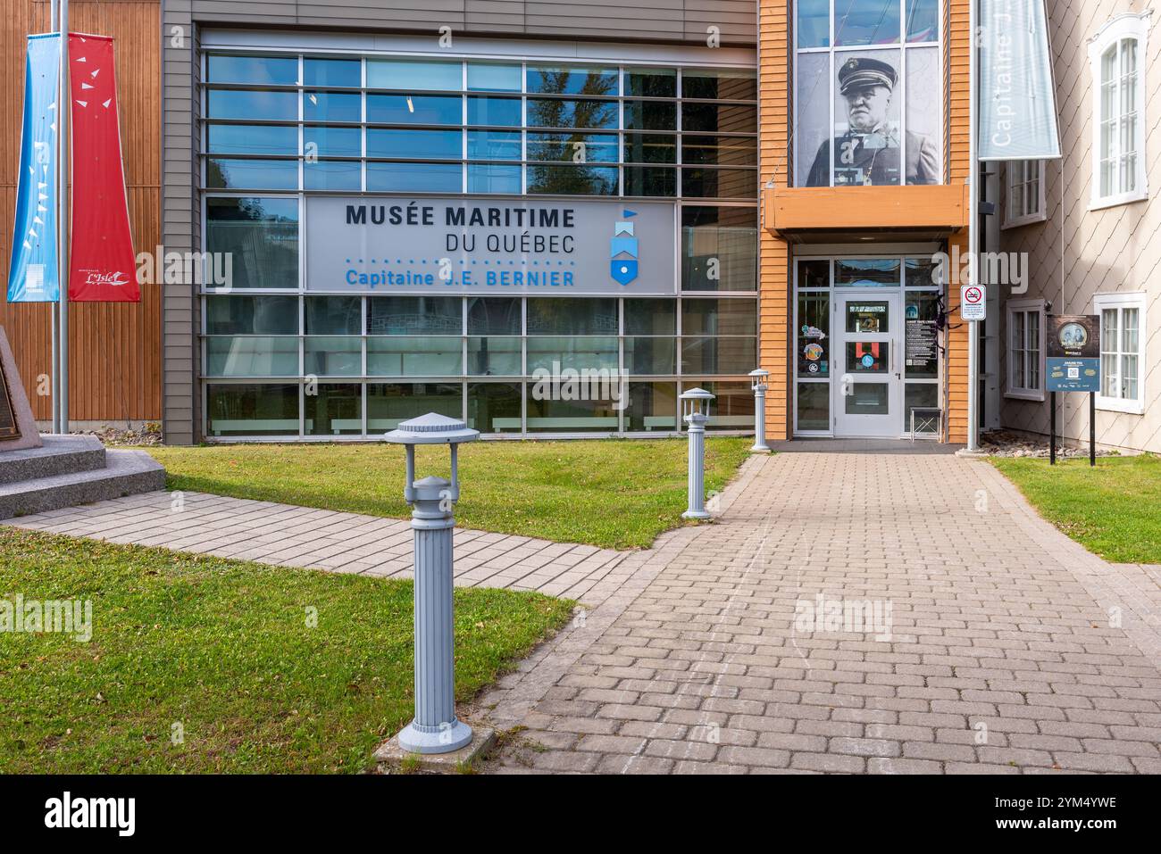 The facade of the Quebec Maritime Museum captain Joseph-Elzéar Bernier ...