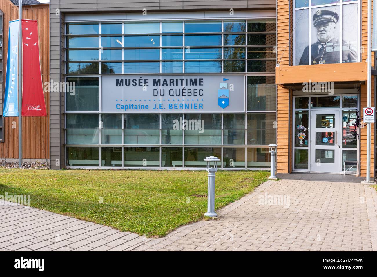 The facade of the Quebec Maritime Museum captain Joseph-Elzéar Bernier ...