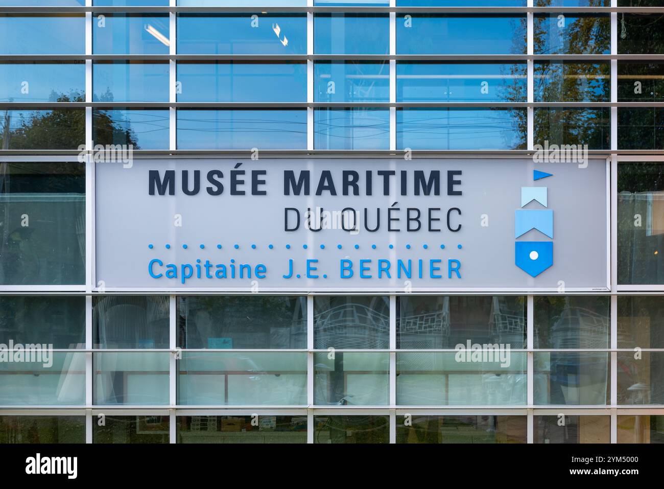 The facade of the Quebec Maritime Museum captain Joseph-Elzéar Bernier ...