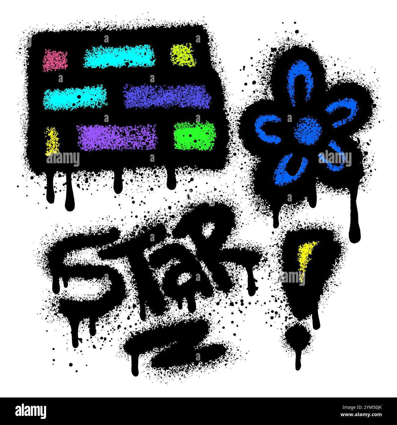 Grafitti in the city Cut Out Stock Images & Pictures - Alamy