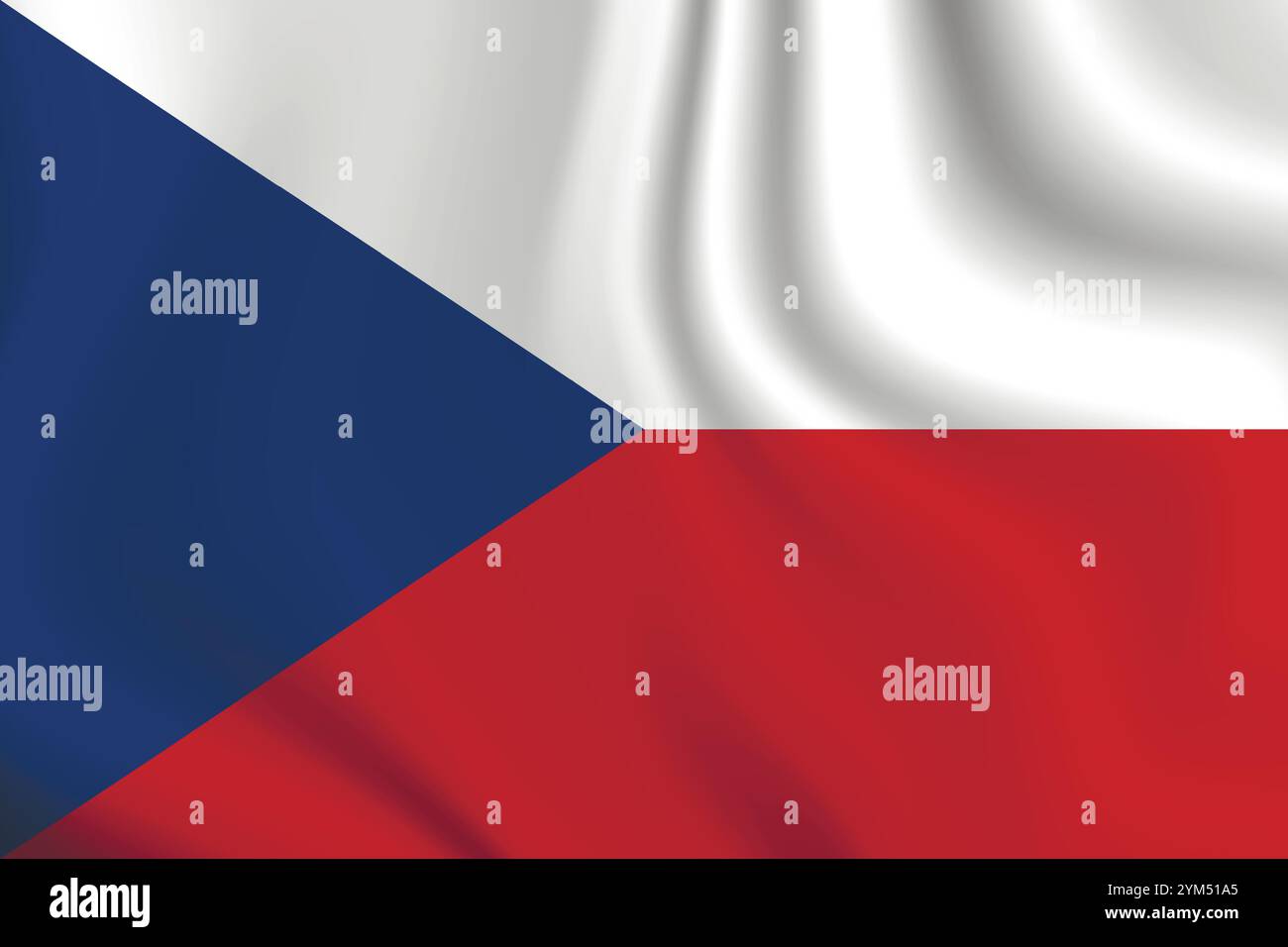 Glass light ball with flag of Czech Republic. Round sphere, template ...