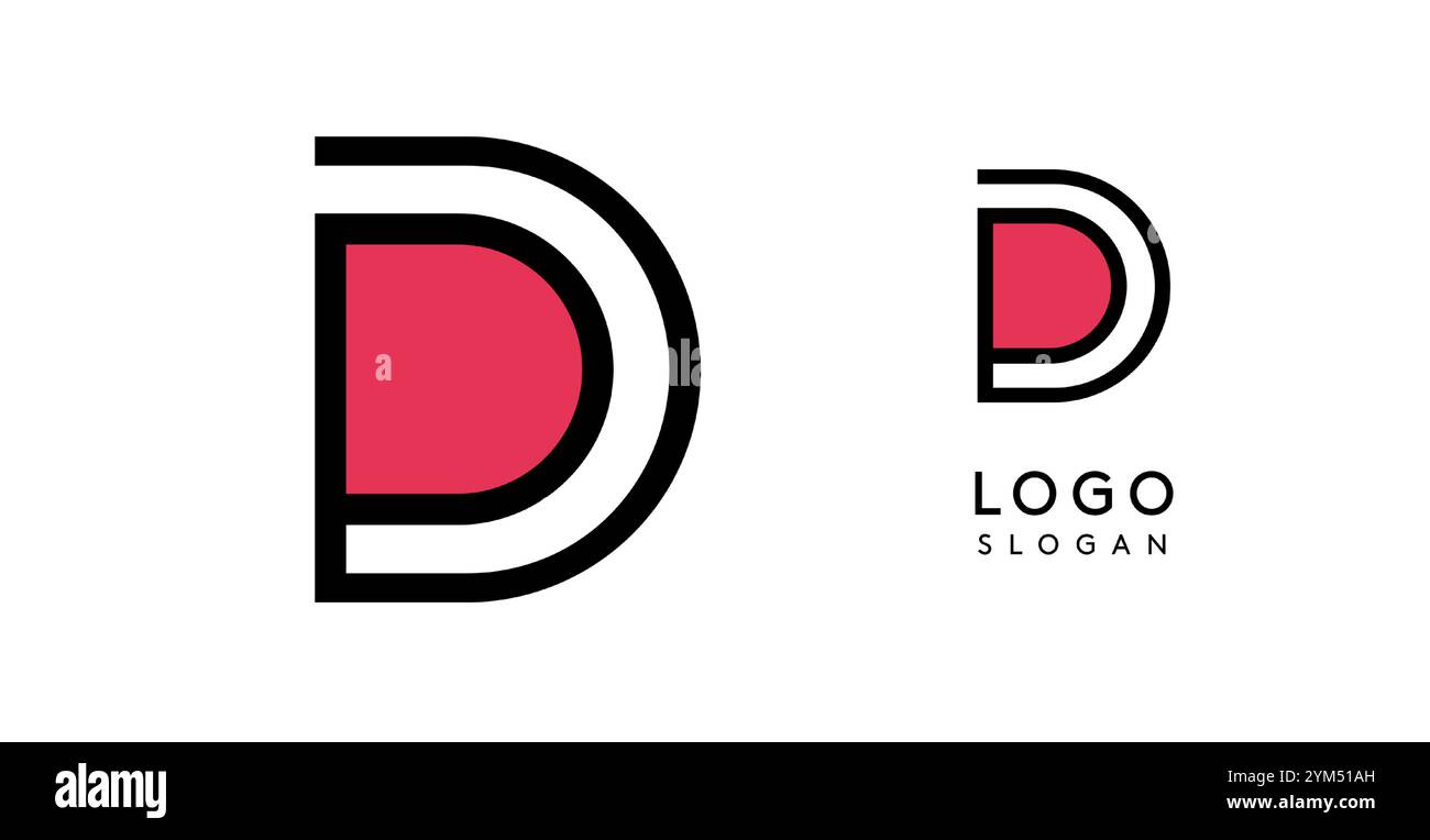 Innovative tech d logo hi-res stock photography and images - Alamy