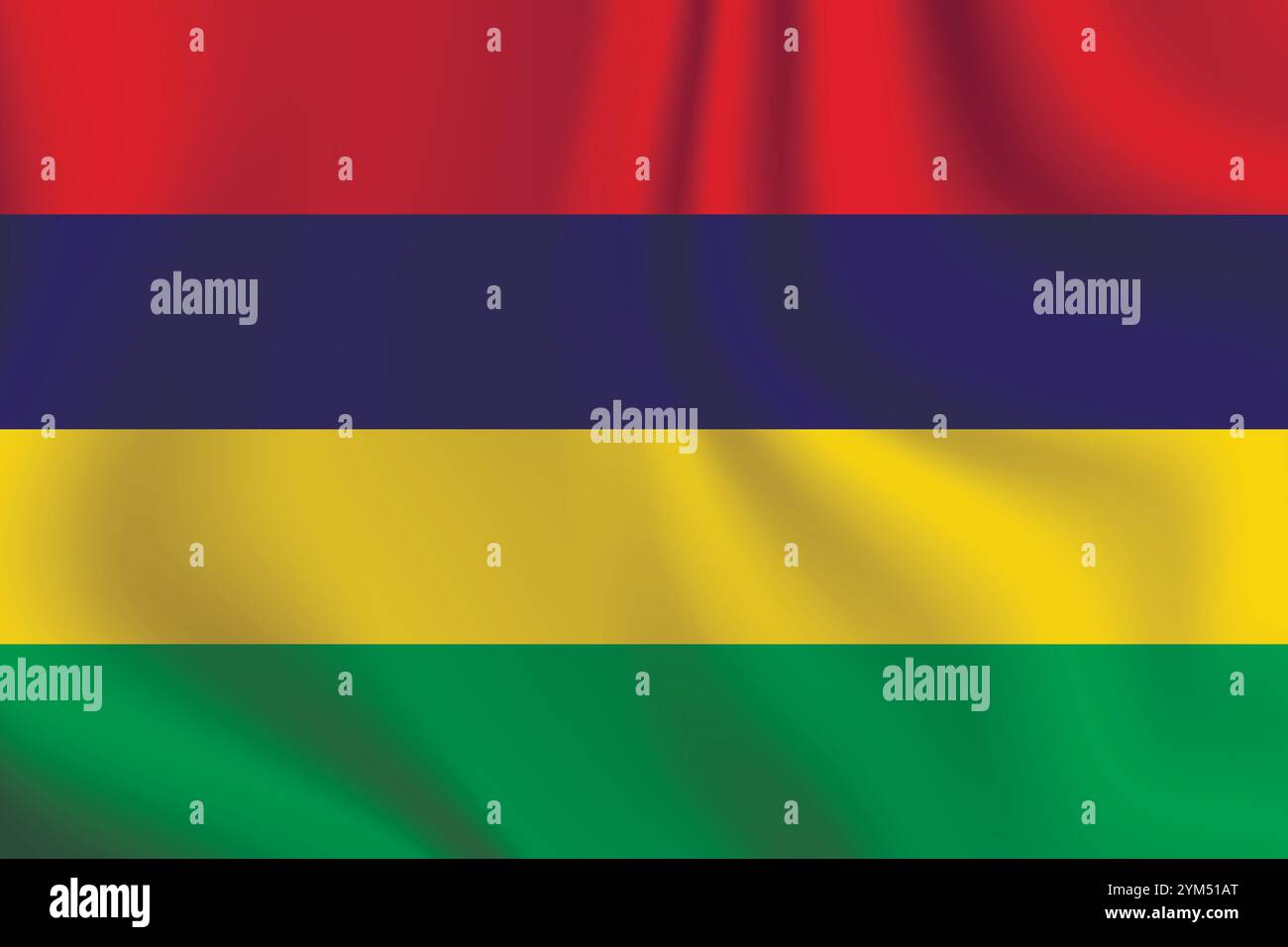 Flag of Mauritius. Mauritian national symbol in official colors ...