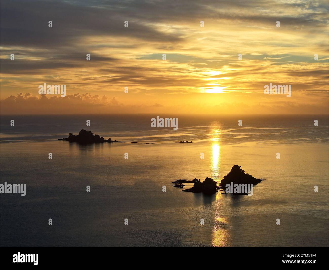 Cinematic drone shot over ocean hi-res stock photography and images - Alamy