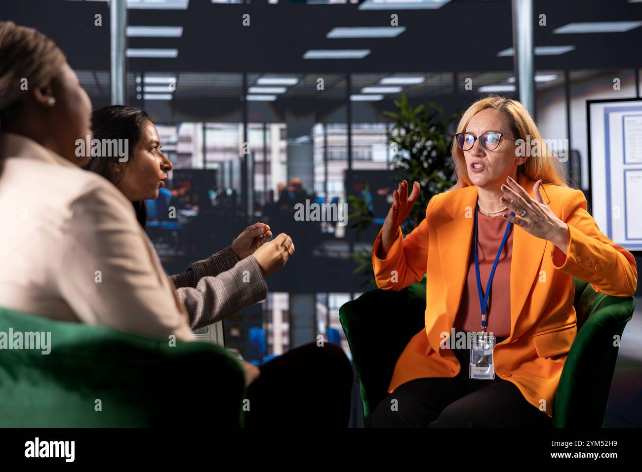 Female executives strategizing for success in a diverse business ...