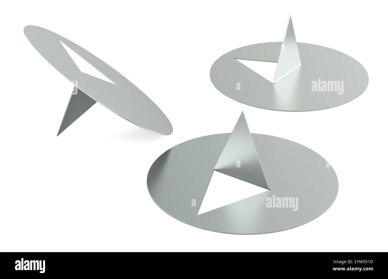 Set of thumbtacks, drawing pins. 3D rendering isolated on white ...