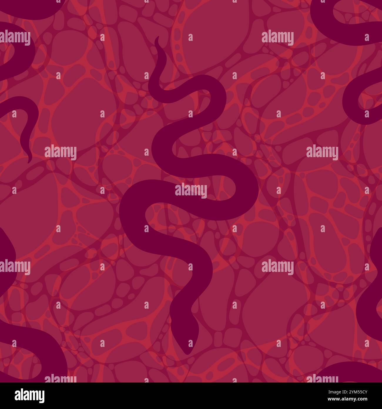 Summer cartoon animals seamless snake pattern for wrapping paper and ...