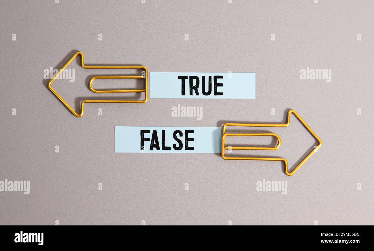 True and false symbol hi-res stock photography and images - Alamy