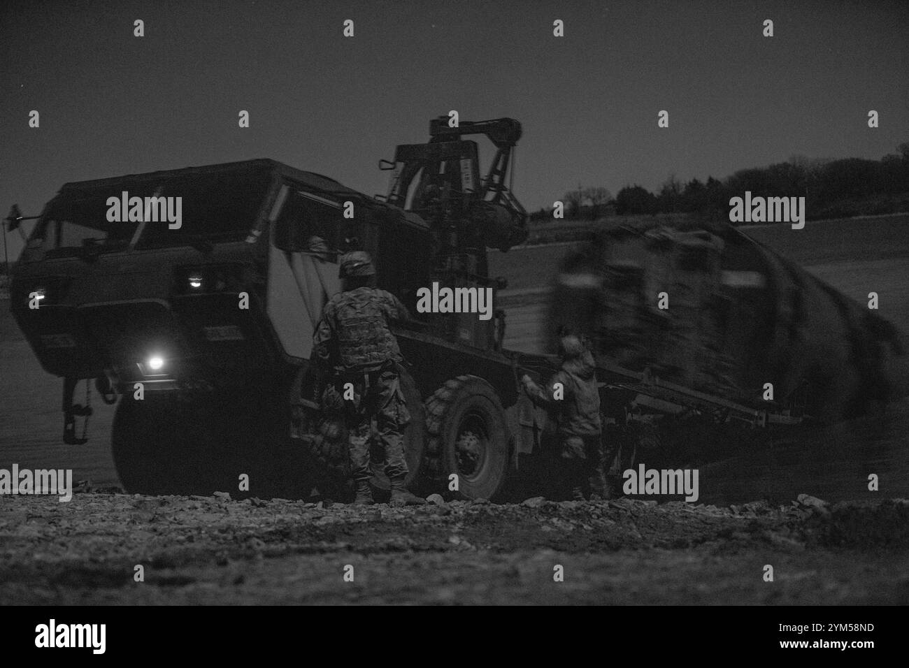 Army engineer battalion Black and White Stock Photos & Images - Alamy