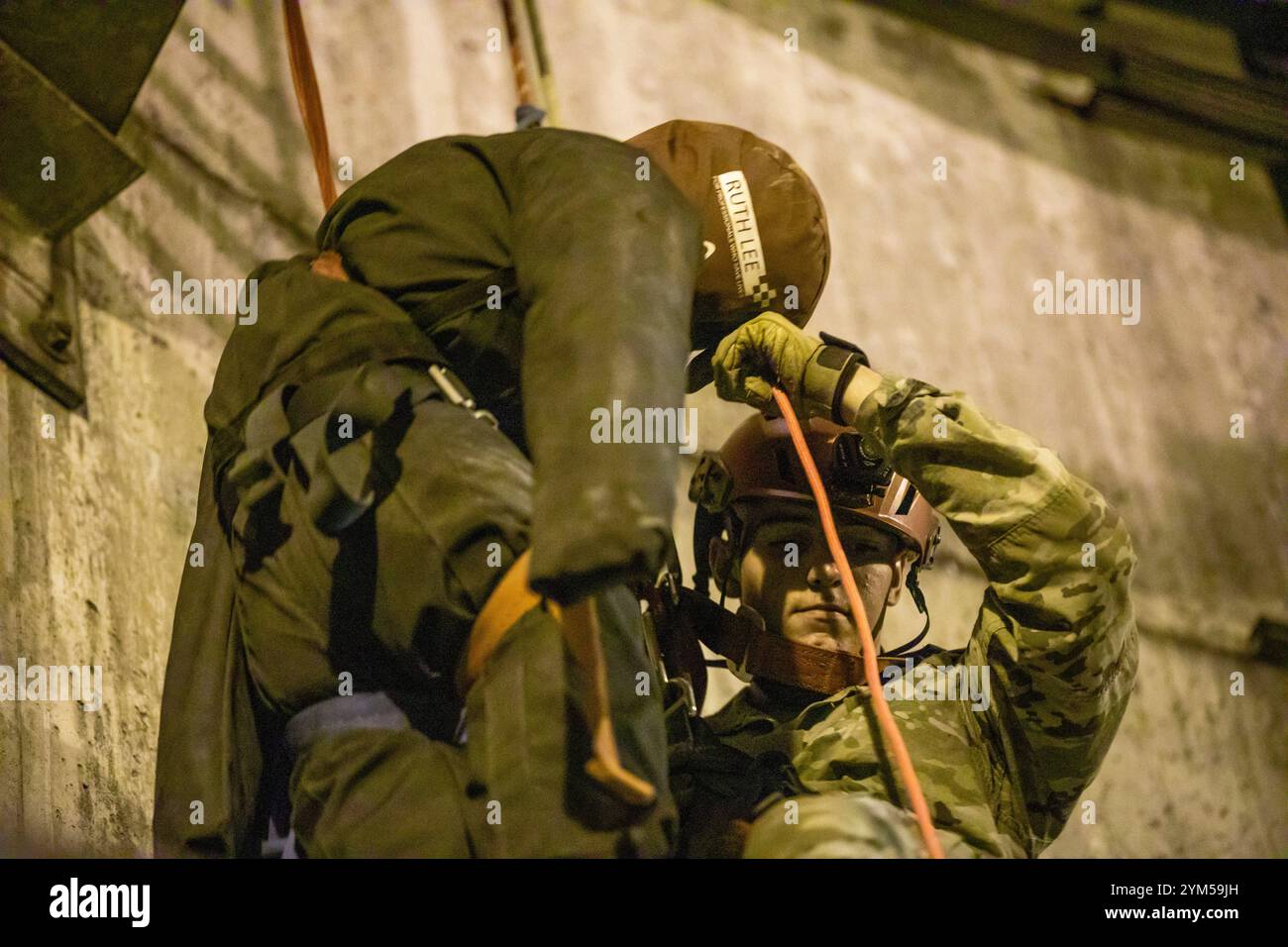 Soldiers assigned to the Rescue Support Platoon (RSP), Alpha Company ...