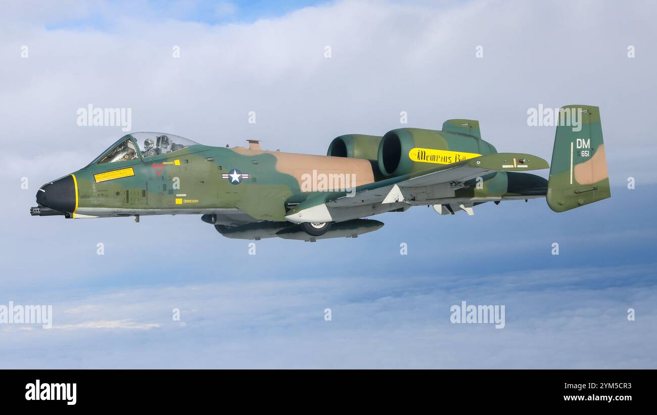 An A-10C Thunderbolt II aircraft, part of the Demonstration Team from ...