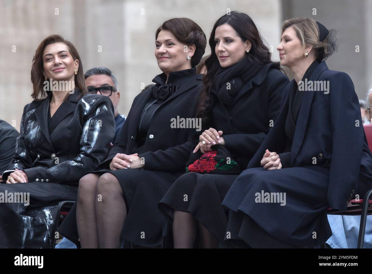 Vatican City, Vatican, 20 November 2024. First Ladies of Ukraine Olena ...