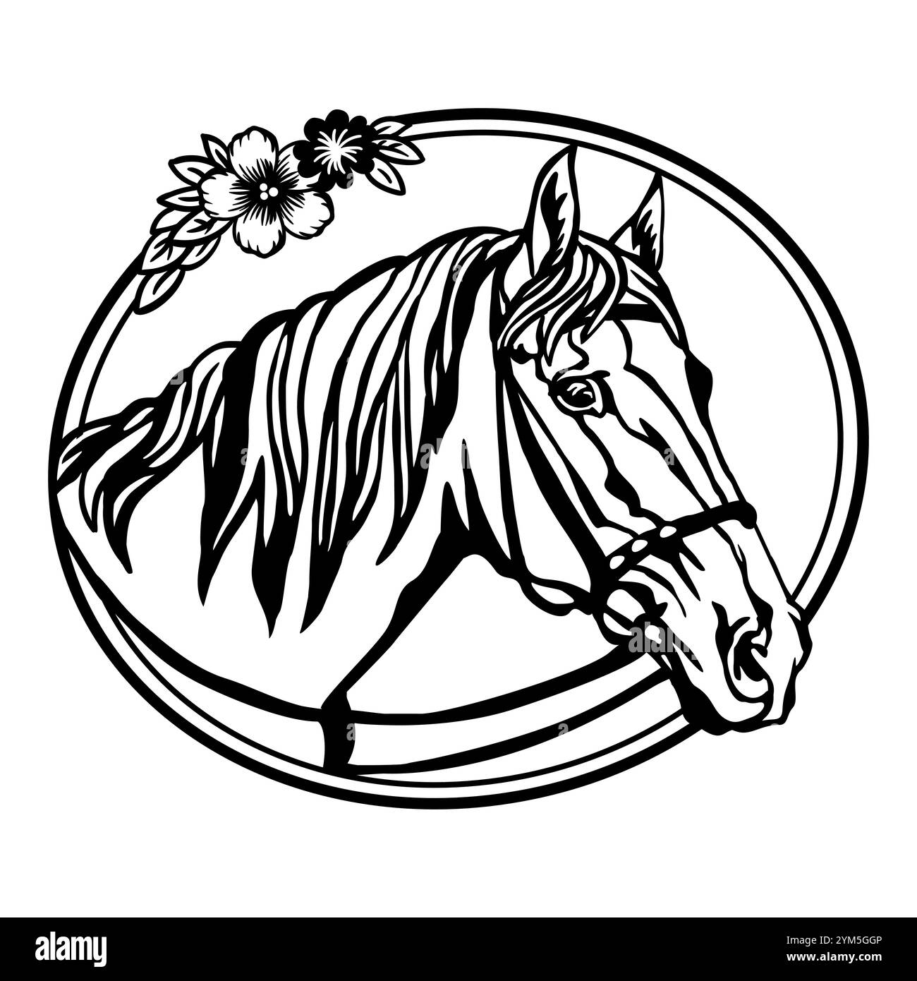 Animal head interior Black and White Stock Photos & Images - Alamy