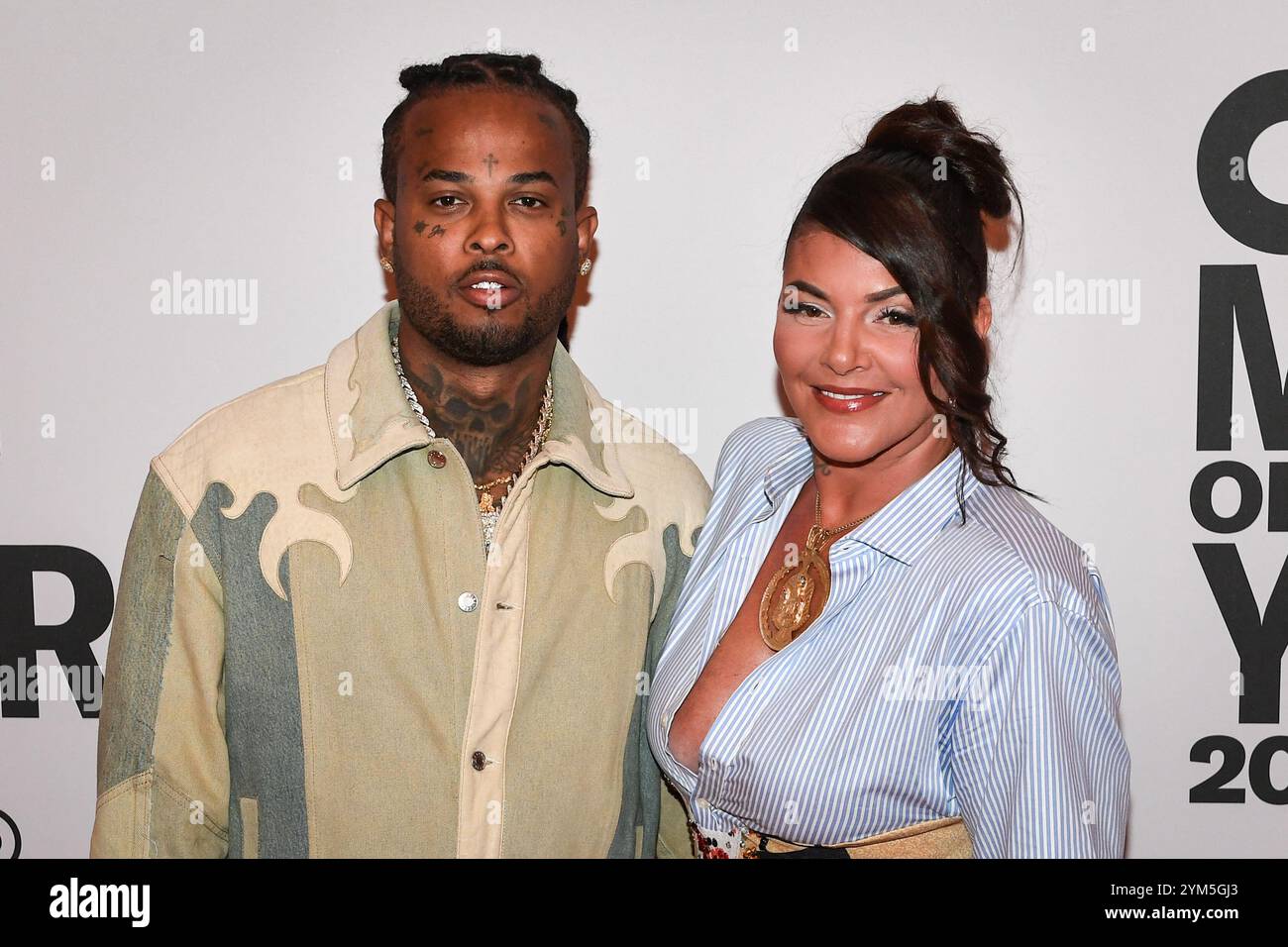 Paris, France. 20th Nov, 2024. French rapper Kalash poses with French ...