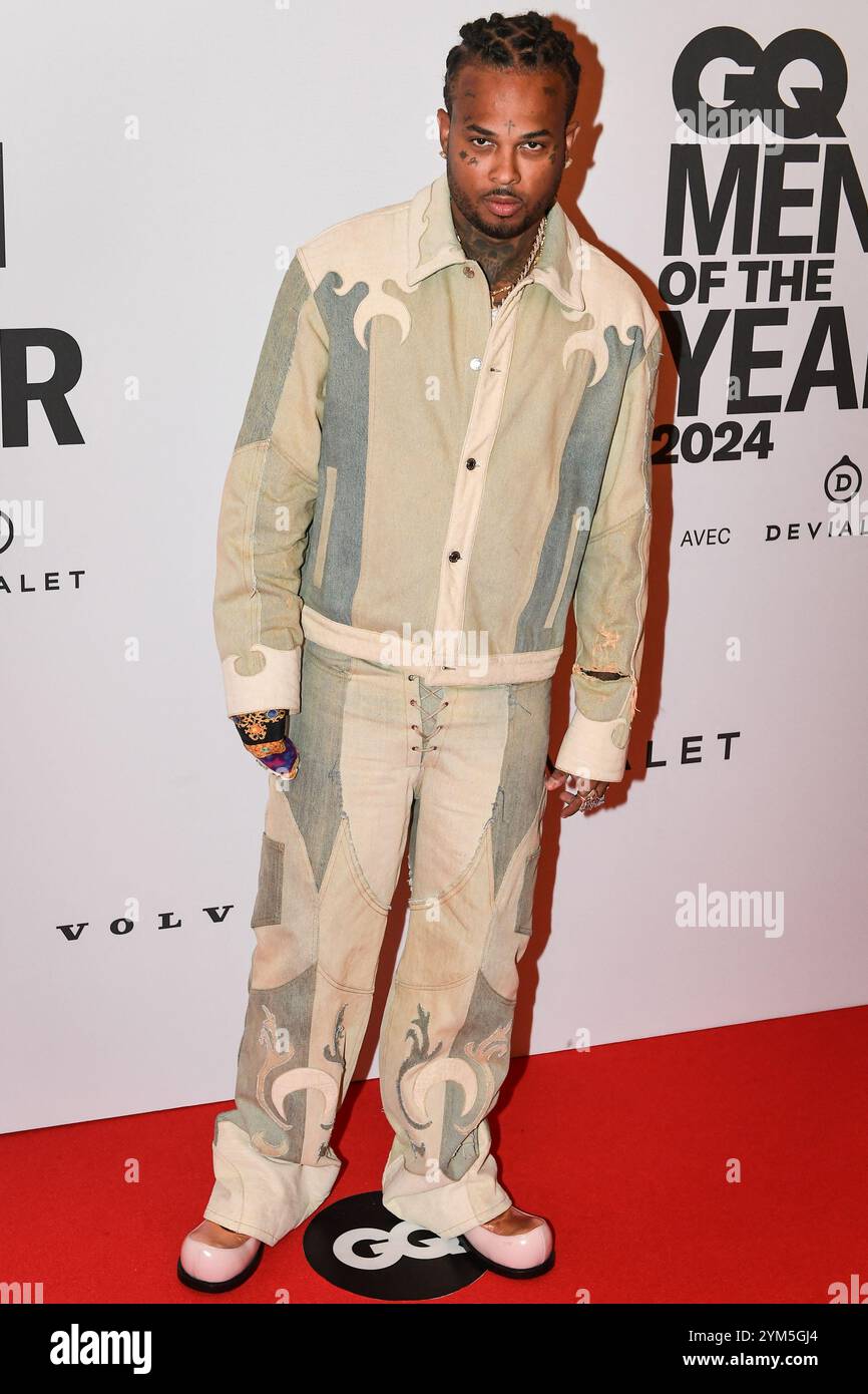 Paris, France. 20th Nov, 2024. French rapper Kalash poses for a photo ...