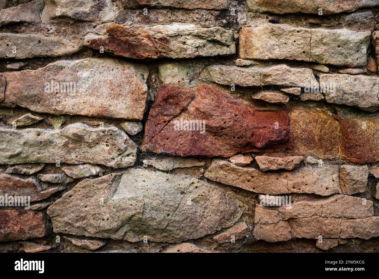 Castle Ruin texture in Scotland Stock Photo - Alamy