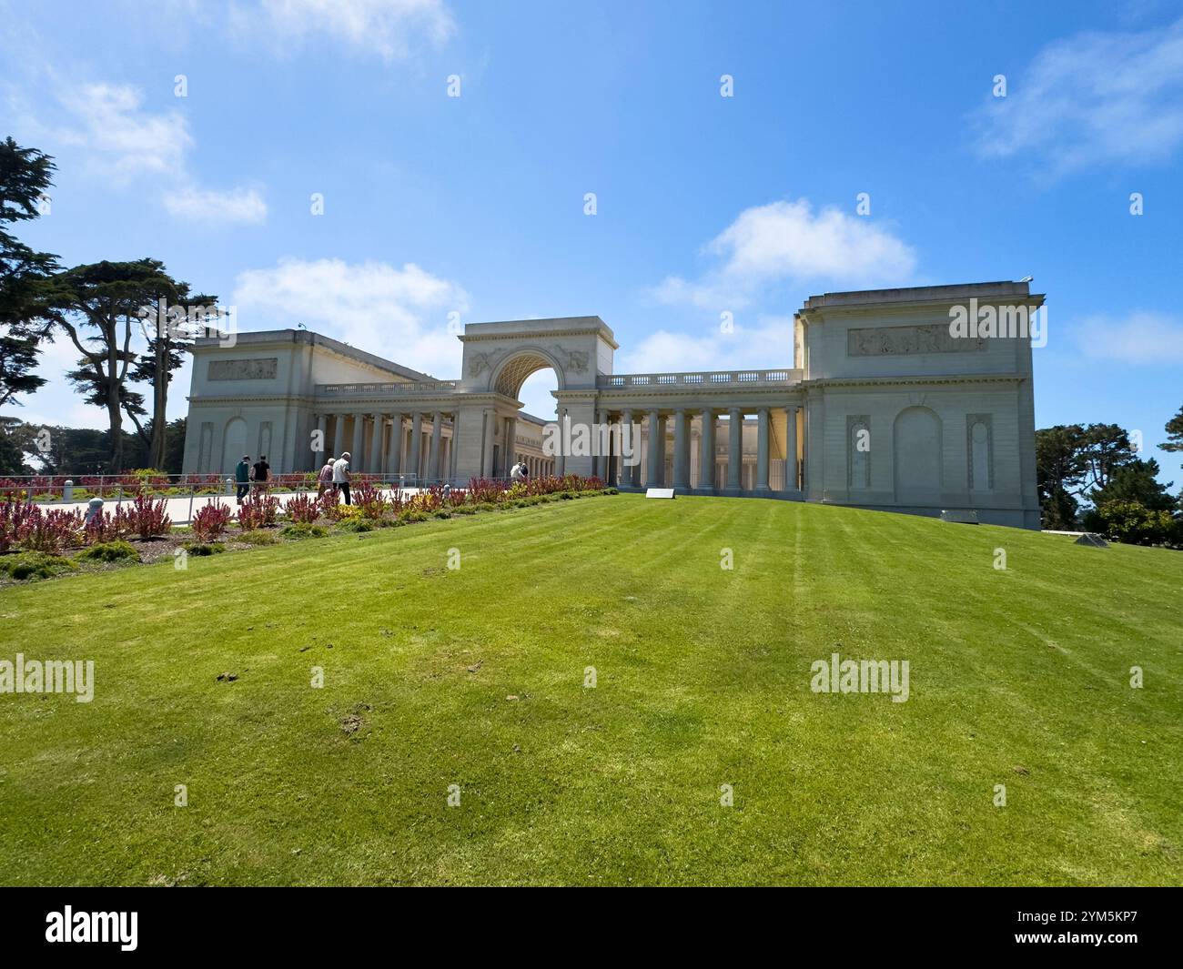 Exterior view of the columned, neo-classical building. At the Legion of ...