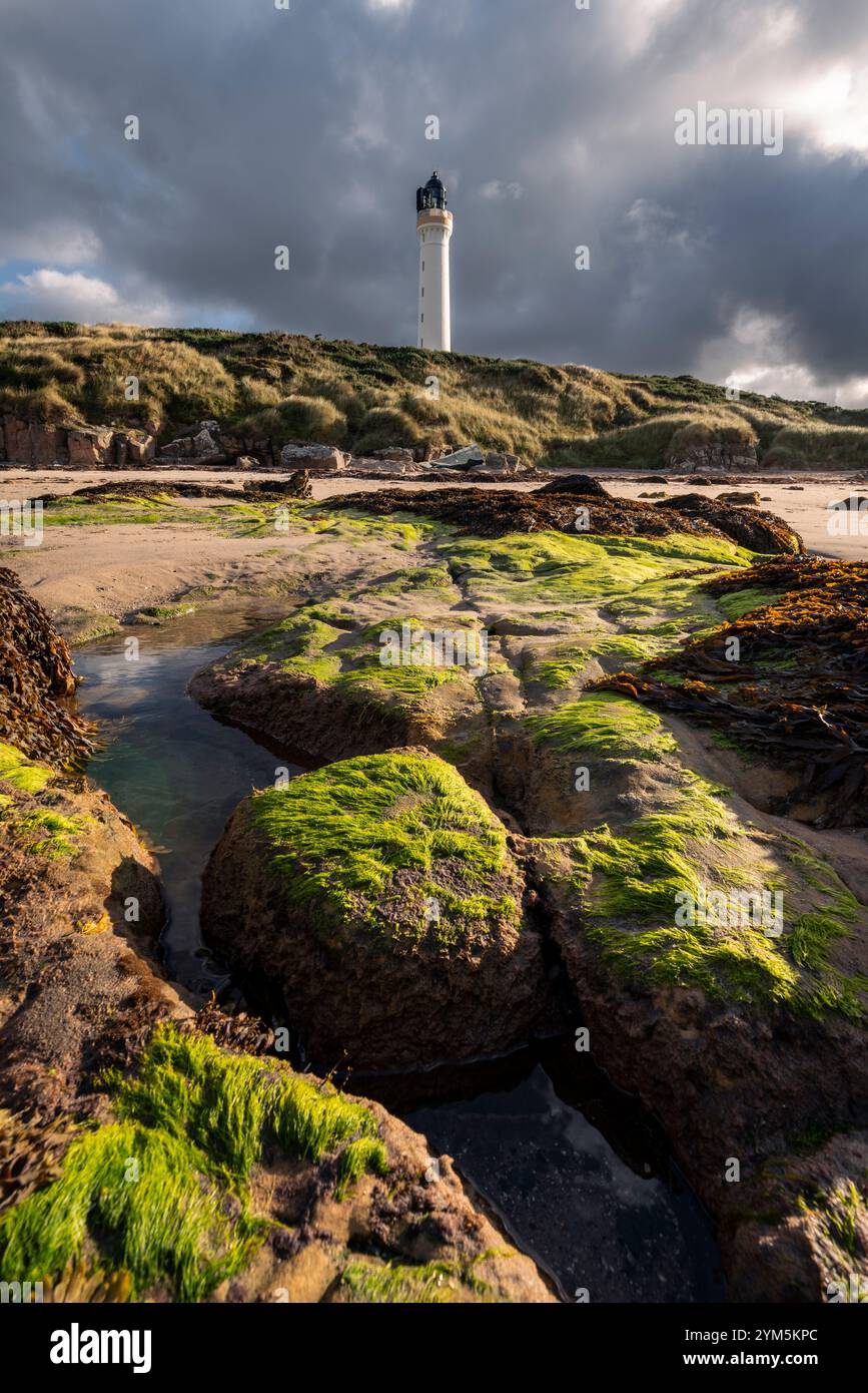 Covesea Lighthouse in Scotland Stock Photo - Alamy