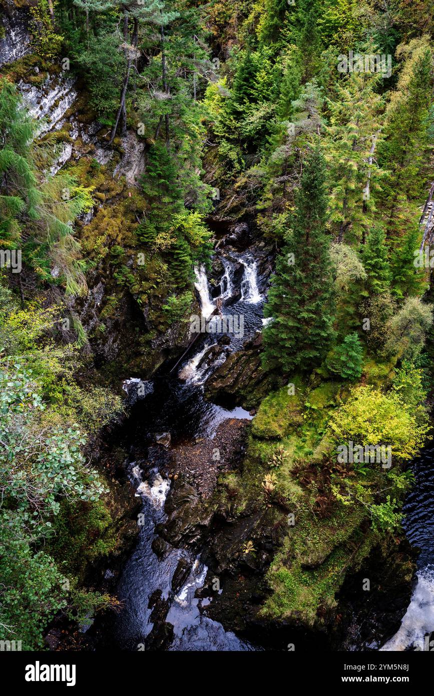 Aerial view of a forest landscape in Scotland Stock Photo - Alamy