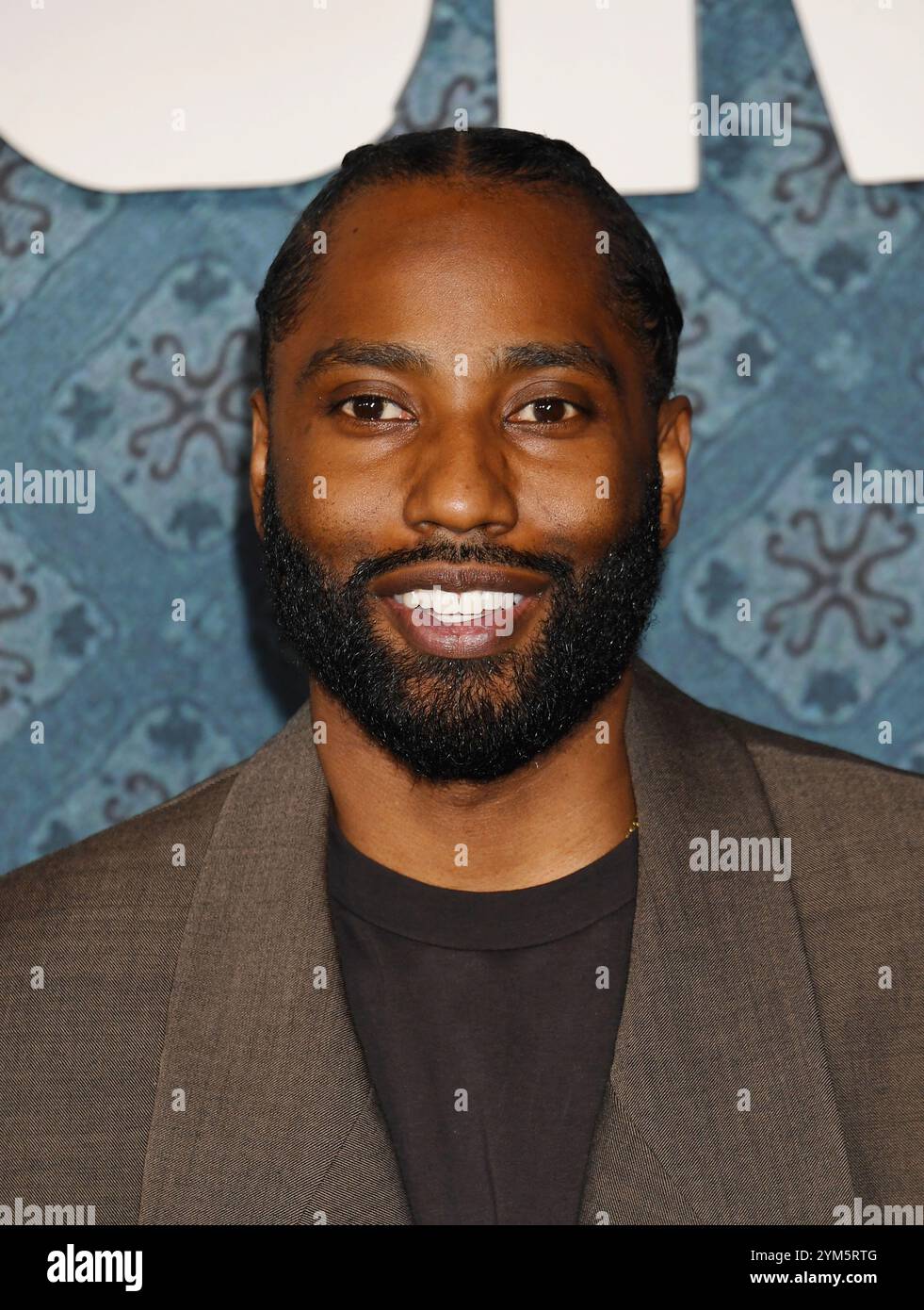 LOS ANGELES, CALIFORNIA - NOVEMBER 19: John David Washington attends the premiere of Netflix's ...