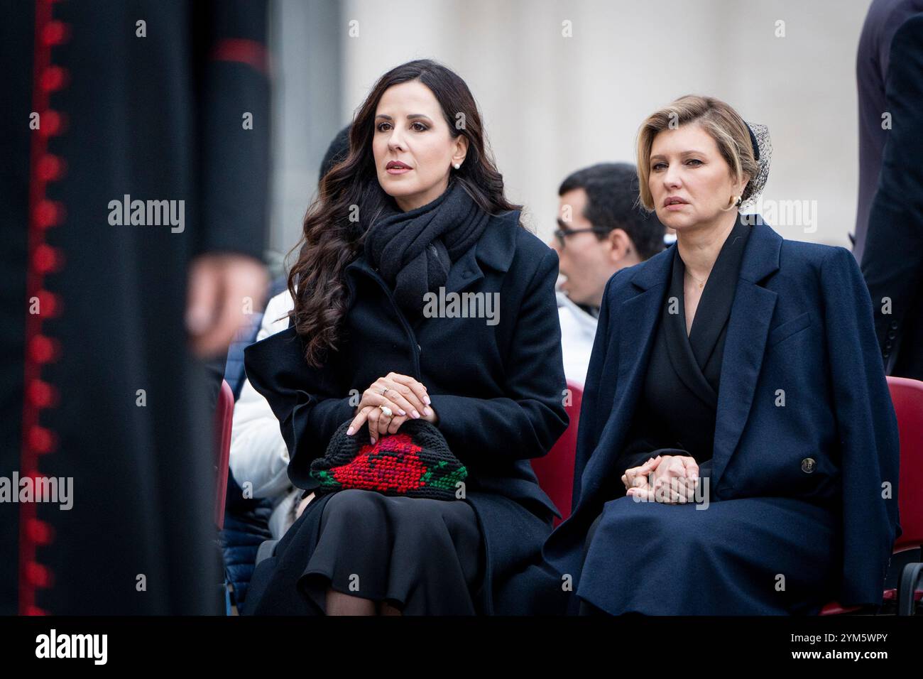 The First Ladies of Serbia's Tamara Vicic and Ukraine's Olena Zelenska ...