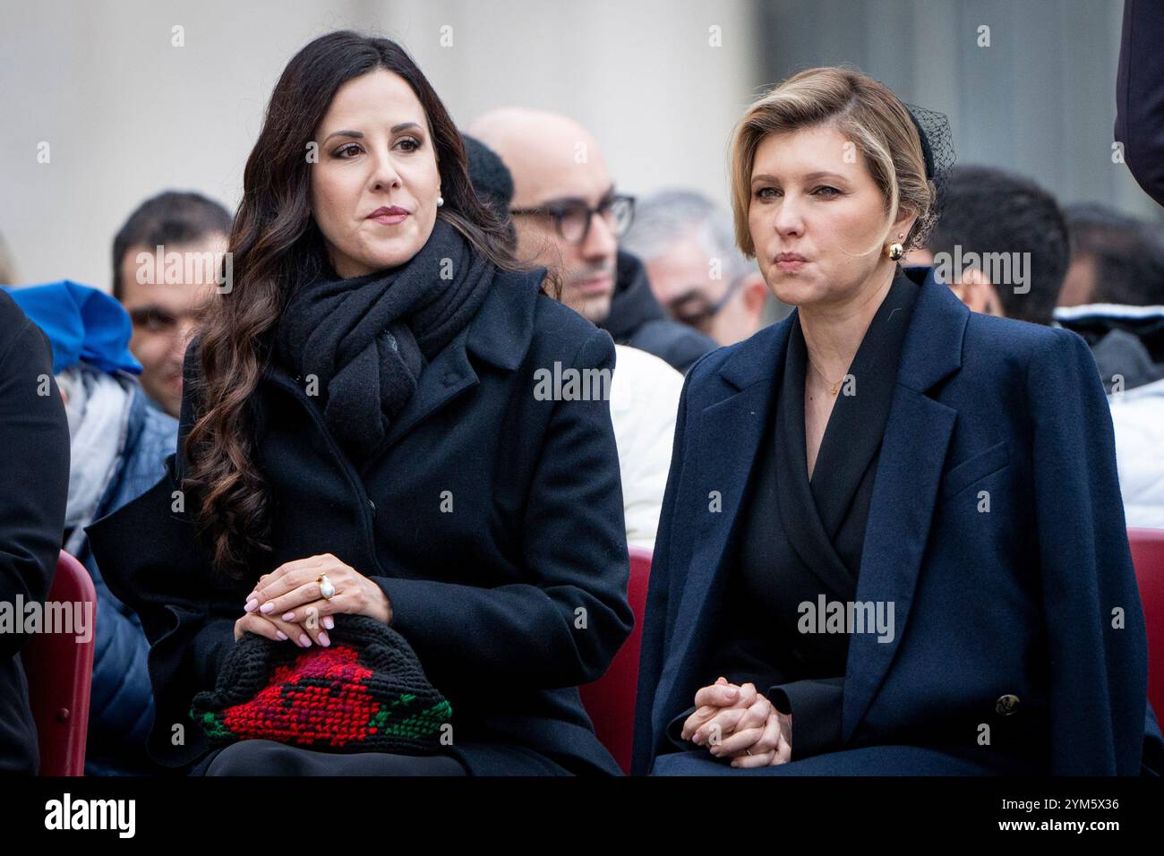 The First Ladies of Serbia's Tamara Vicic and Ukraine's Olena Zelenska ...