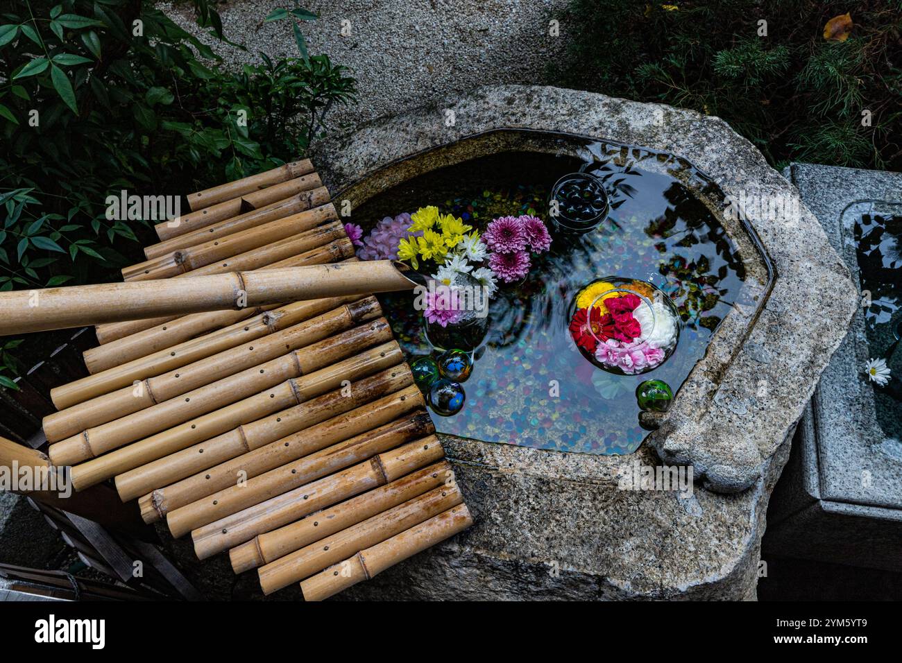 Reigen-in Water Basin - Water is considered purifying in Japan, hence ...