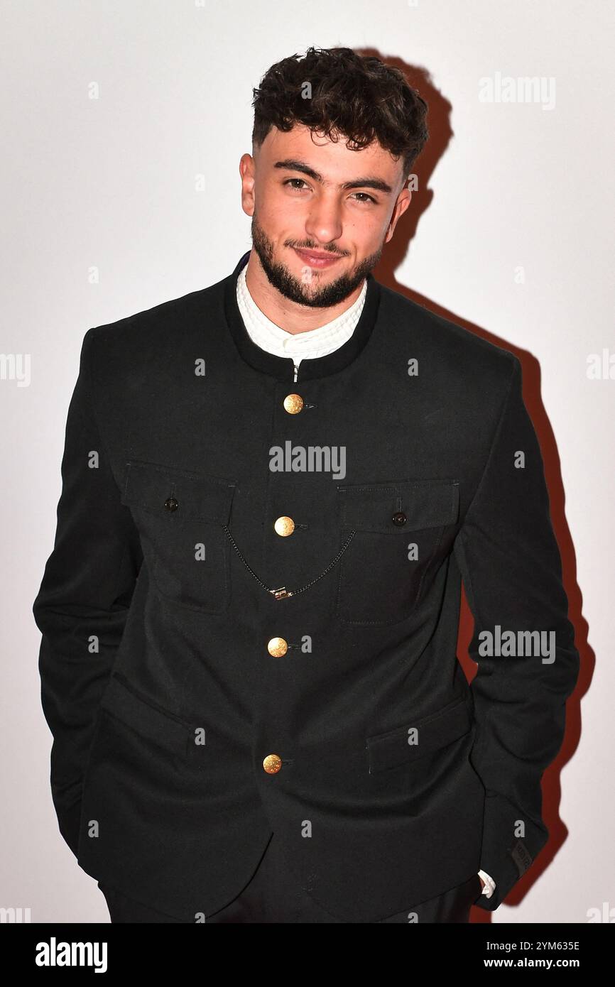 Paris, France. 20th Nov, 2024. French Youtuber Inoxtag poses for a photo-call during the 2024 GQ ...