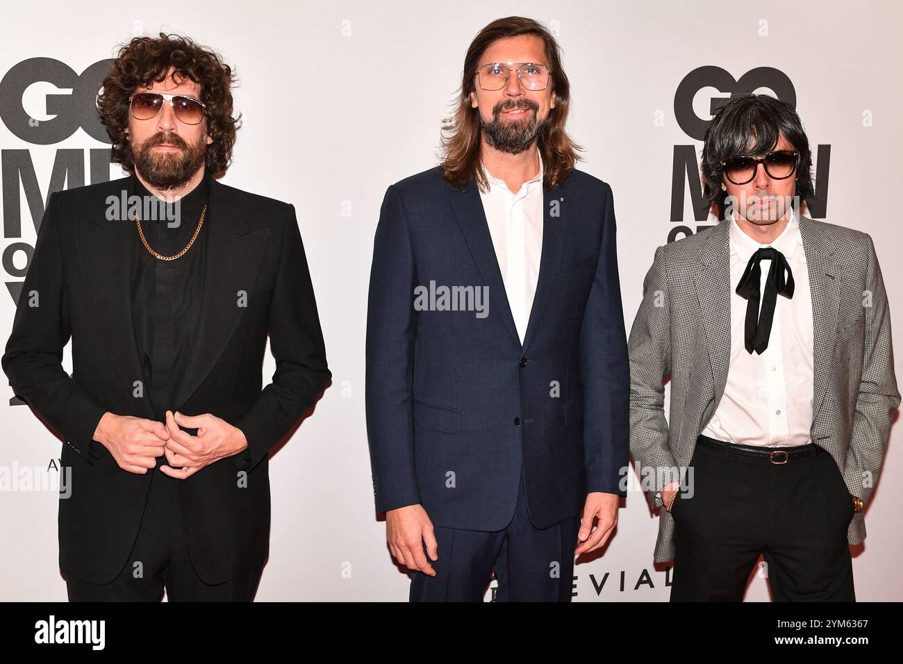 Paris, France. 20th Nov, 2024. French music duo Justice poses with ...