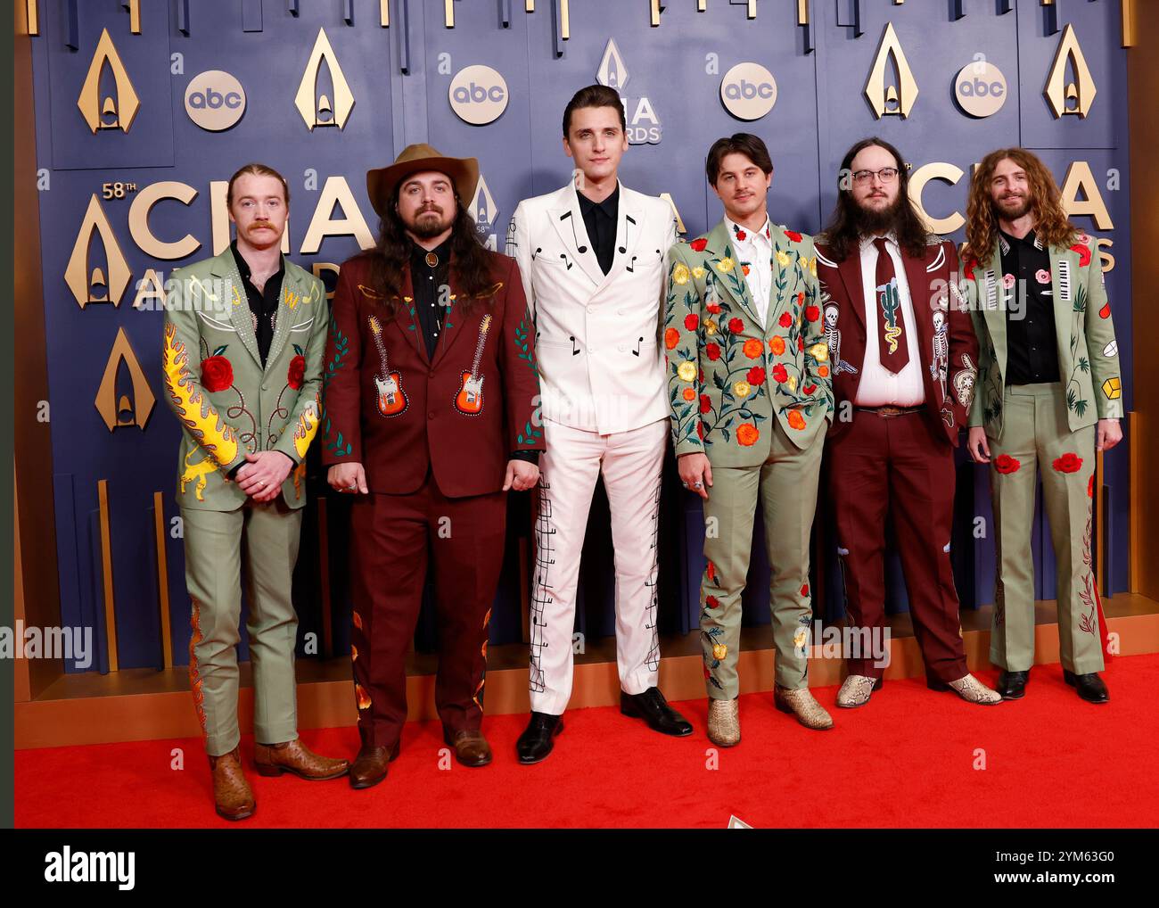 Nashville, United States. 20th Nov, 2024. Members of the band The Red ...