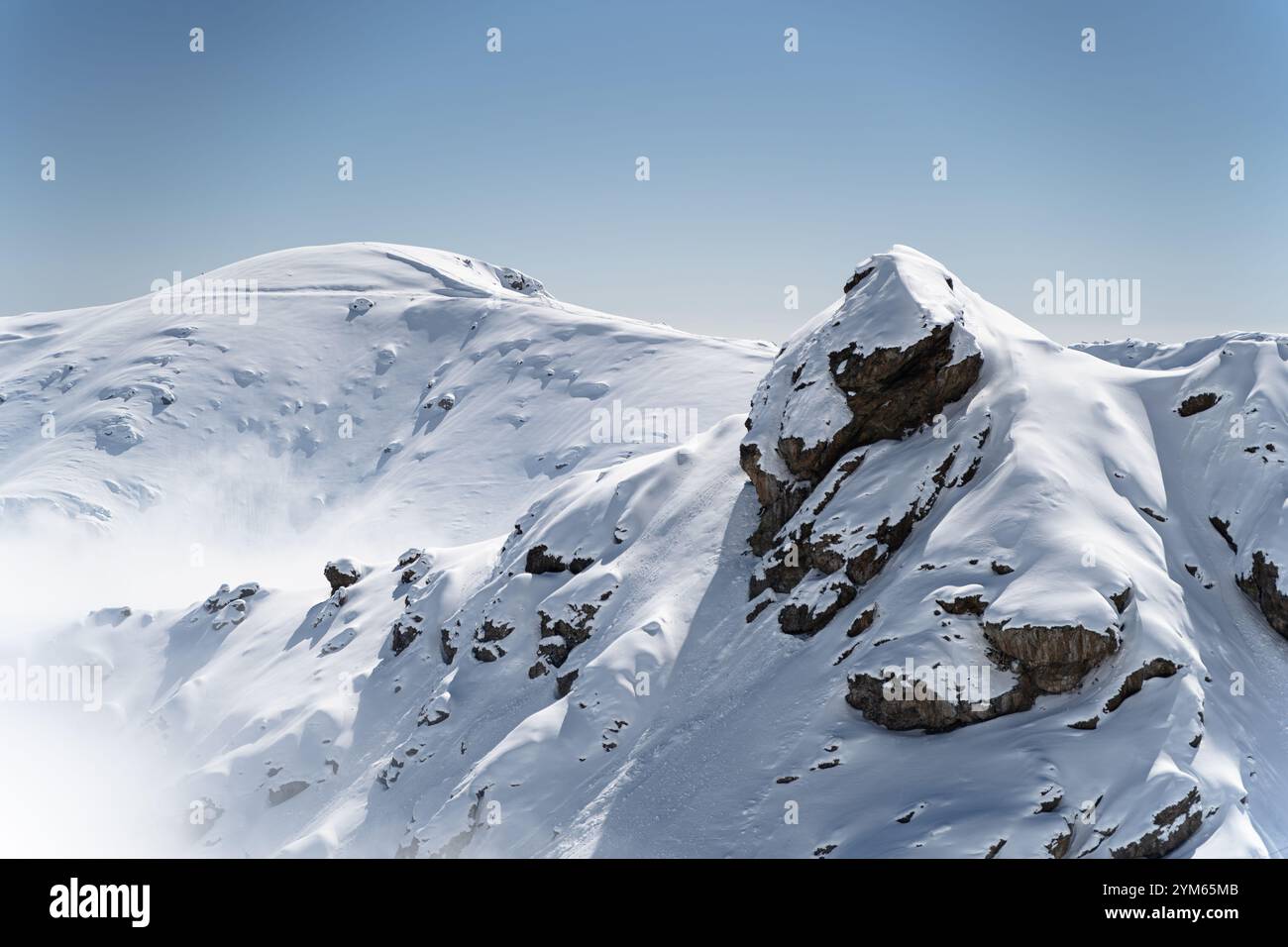 Snow cliffs under blue hi-res stock photography and images - Alamy