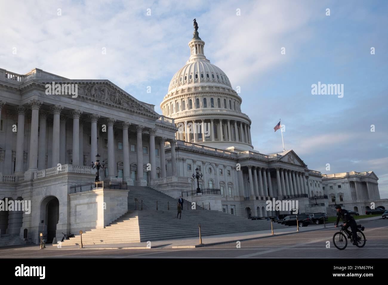 A view of the US Capitol Building in Washington, DC, United States, on ...