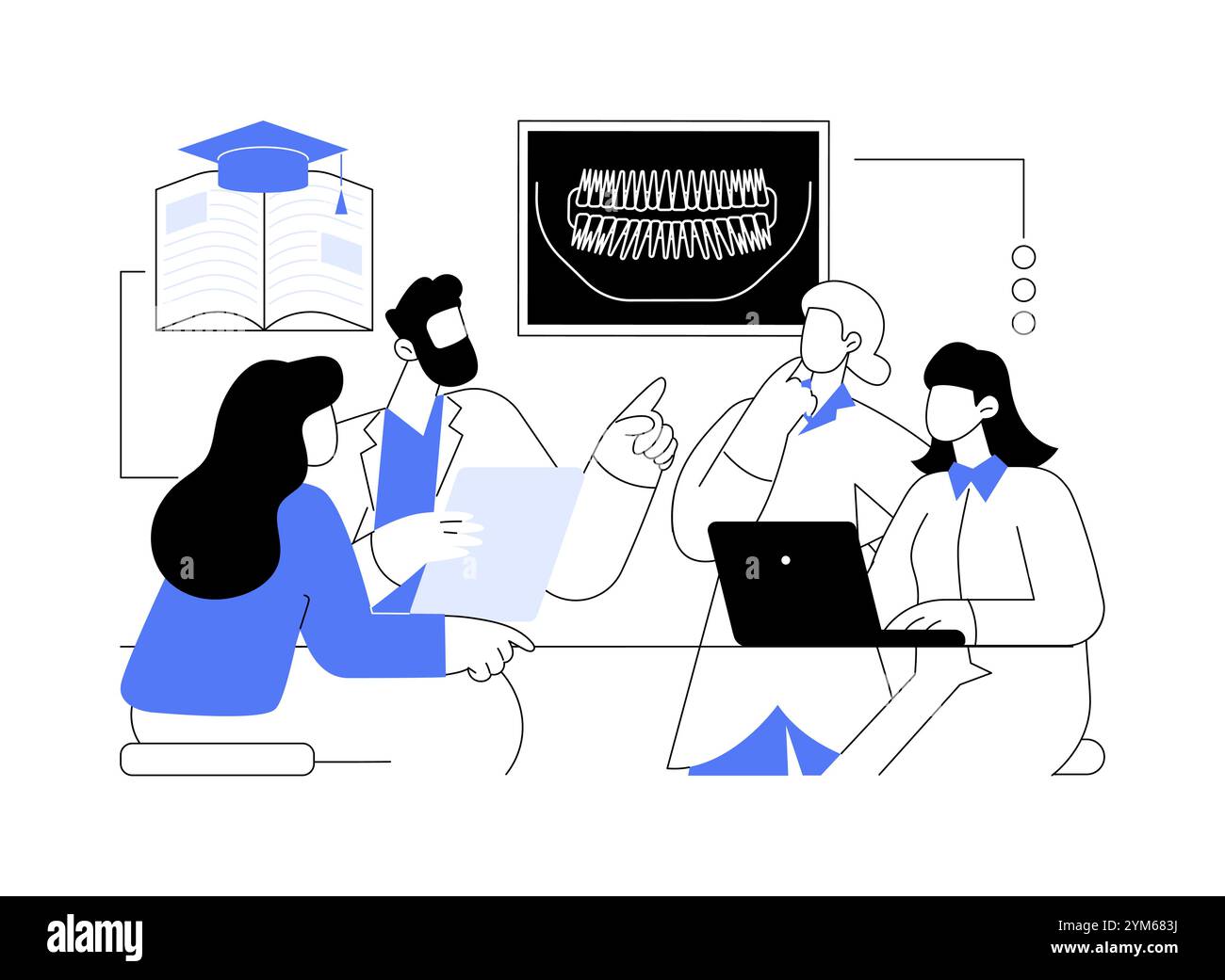 Medical imaging isolated cartoon vector illustrations Stock Vector ...