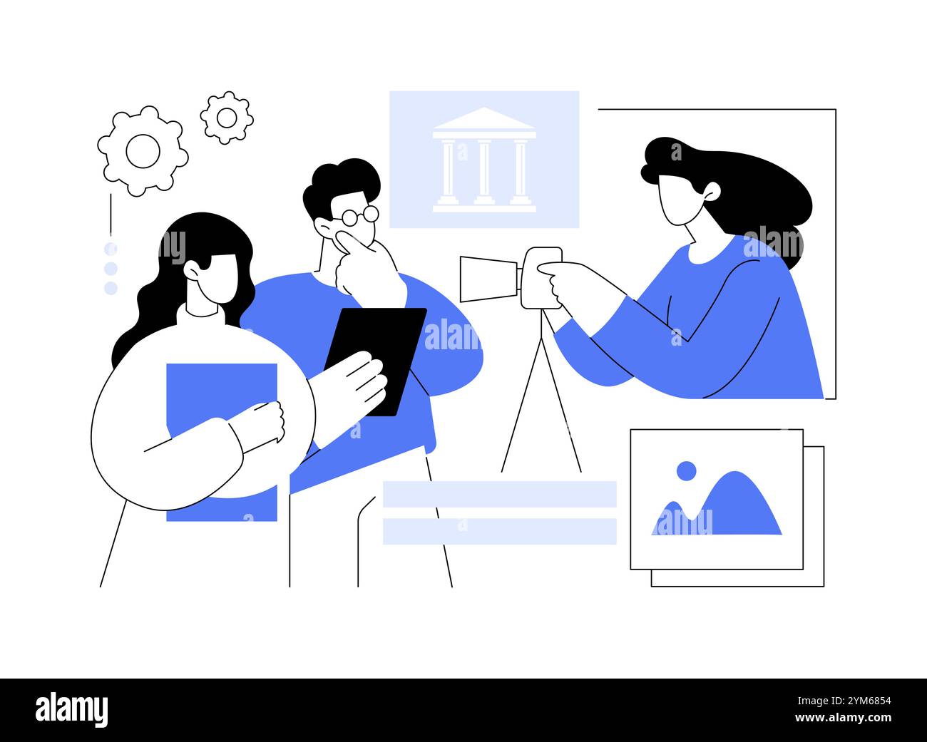 Photographic imaging isolated cartoon vector illustrations Stock Vector ...