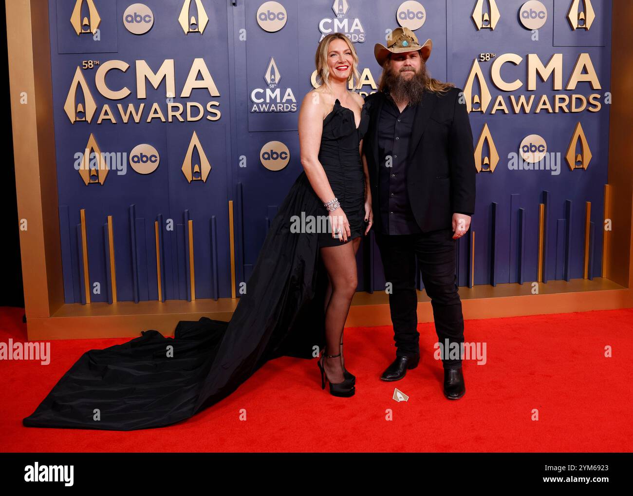 Nashville, United States. 20th Nov, 2024. Chris Stapleton and his wife ...