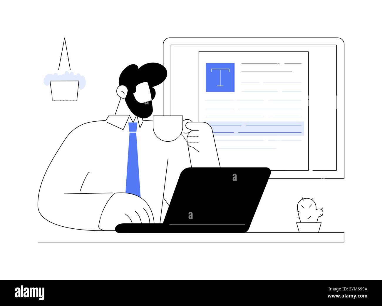 Text editor isolated cartoon hi-res stock photography and images - Alamy