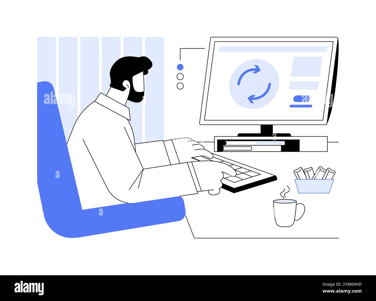 Software update isolated cartoon vector illustrations Stock Vector ...