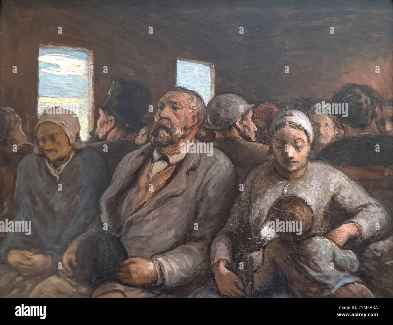 Third Class Carriage by Honore Daumier. A look at lower class, poor ...