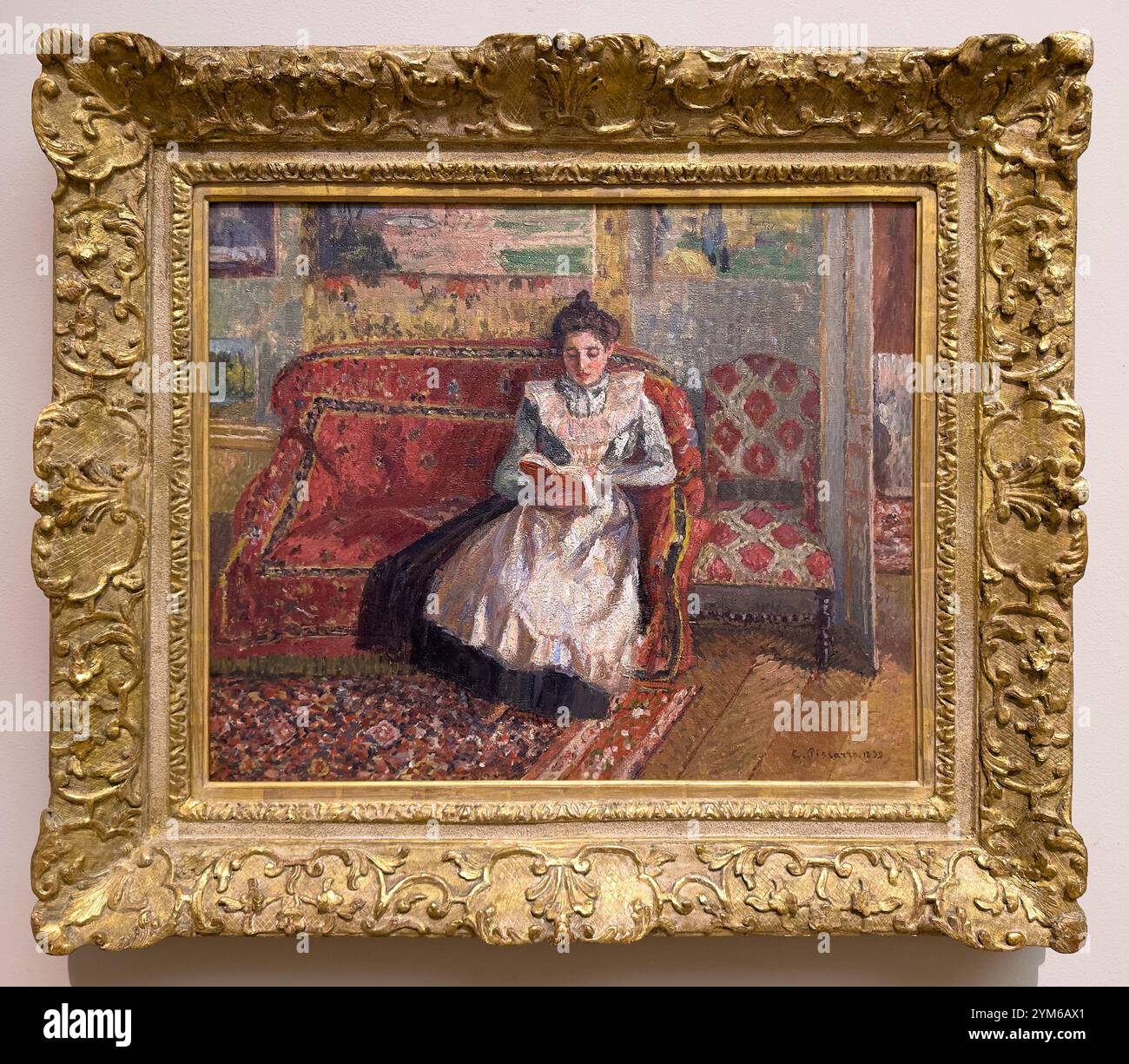 Jeane Reading by French artist Camille Pissarro. At the Legion of Honor ...