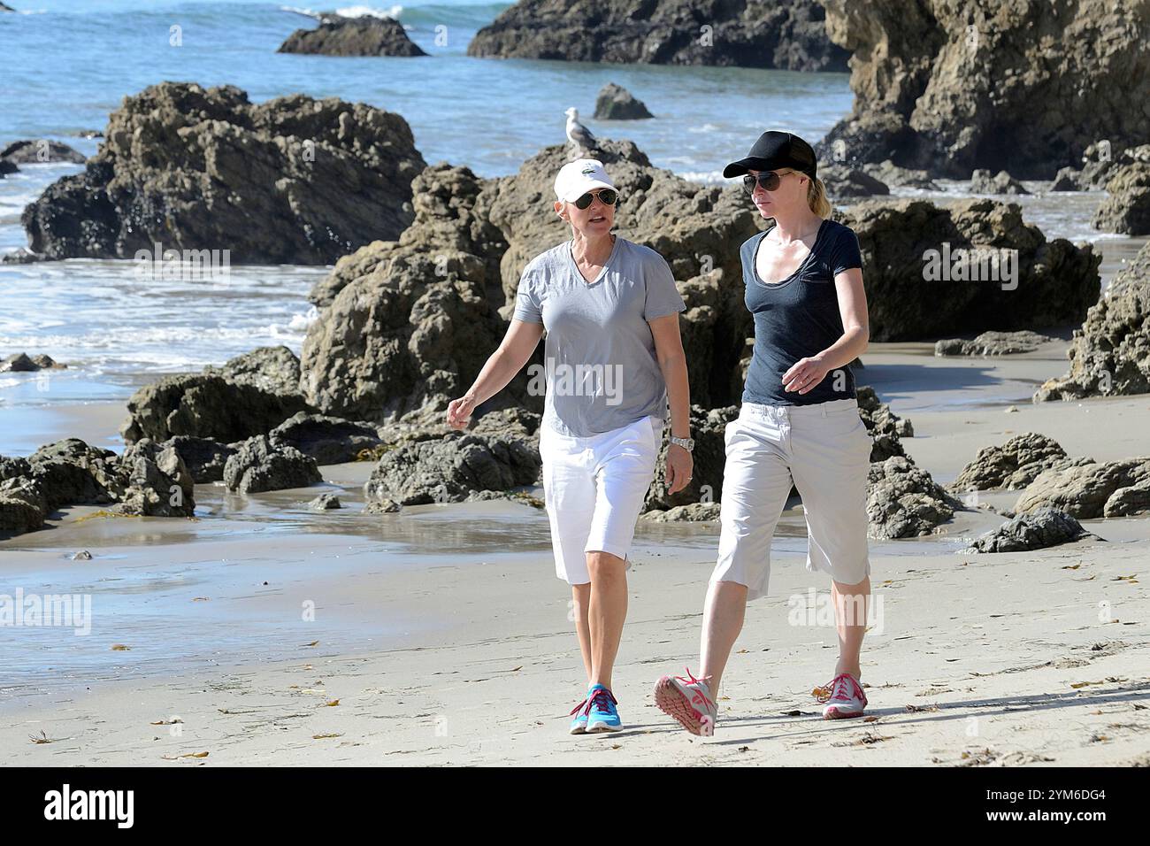 EXCLUSIVE Ellen DeGeneres and Portia de Rossi's Malibu beach walks ...