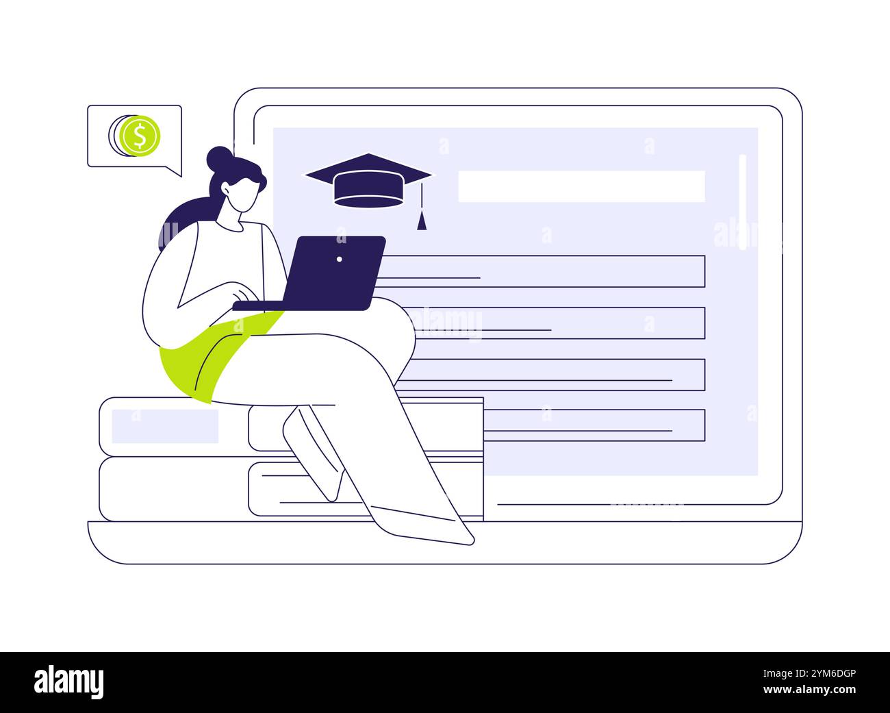 Get scholarship abstract concept vector illustration Stock Vector Image ...