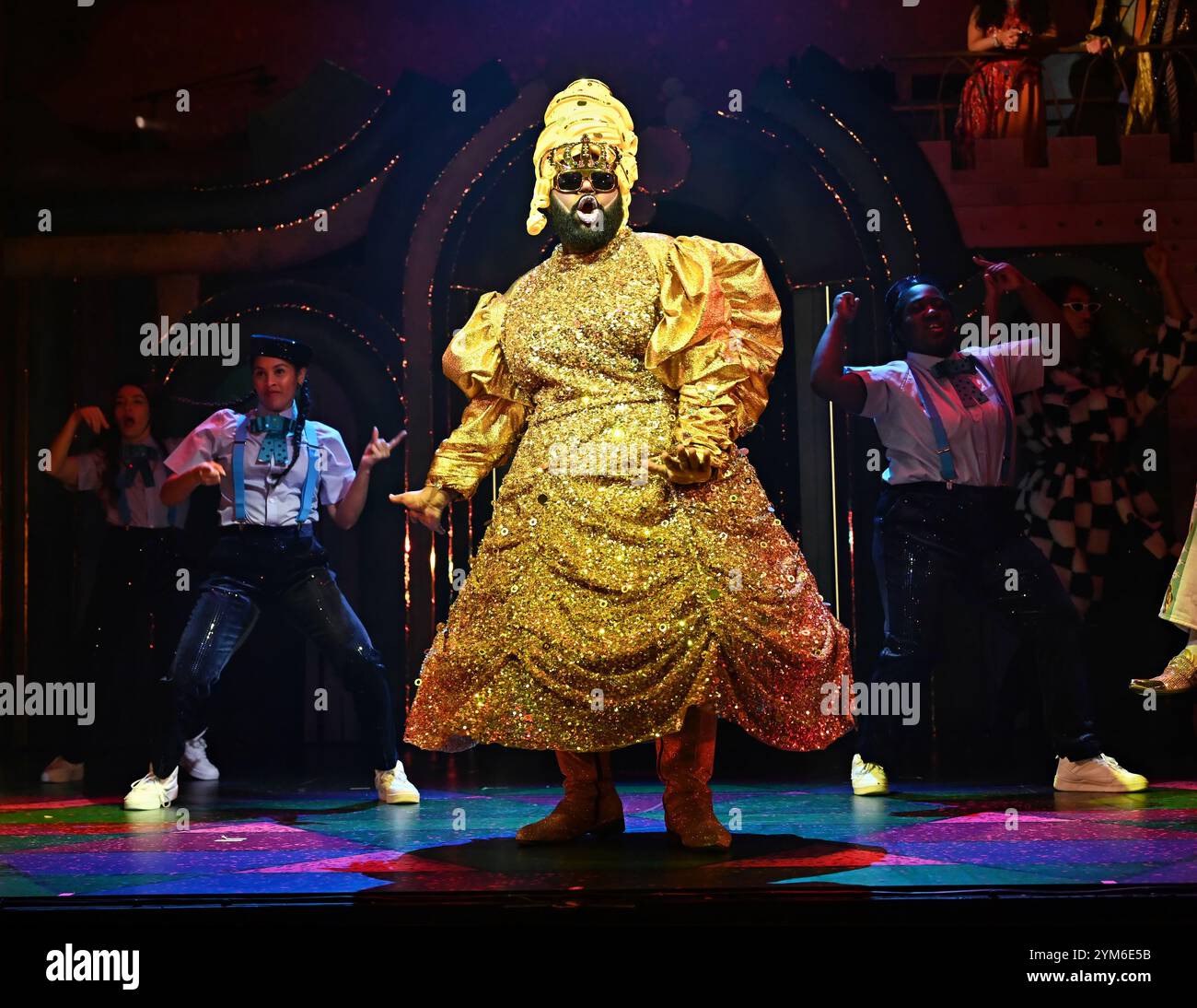 LONDON, UK. 20th Nov, 2024. Actor Andre Antonia as Aladdin, Aleyna ...